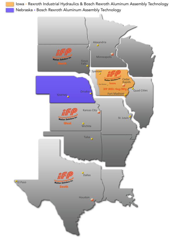 Territory Map - IFP Motion Solutions Inc.