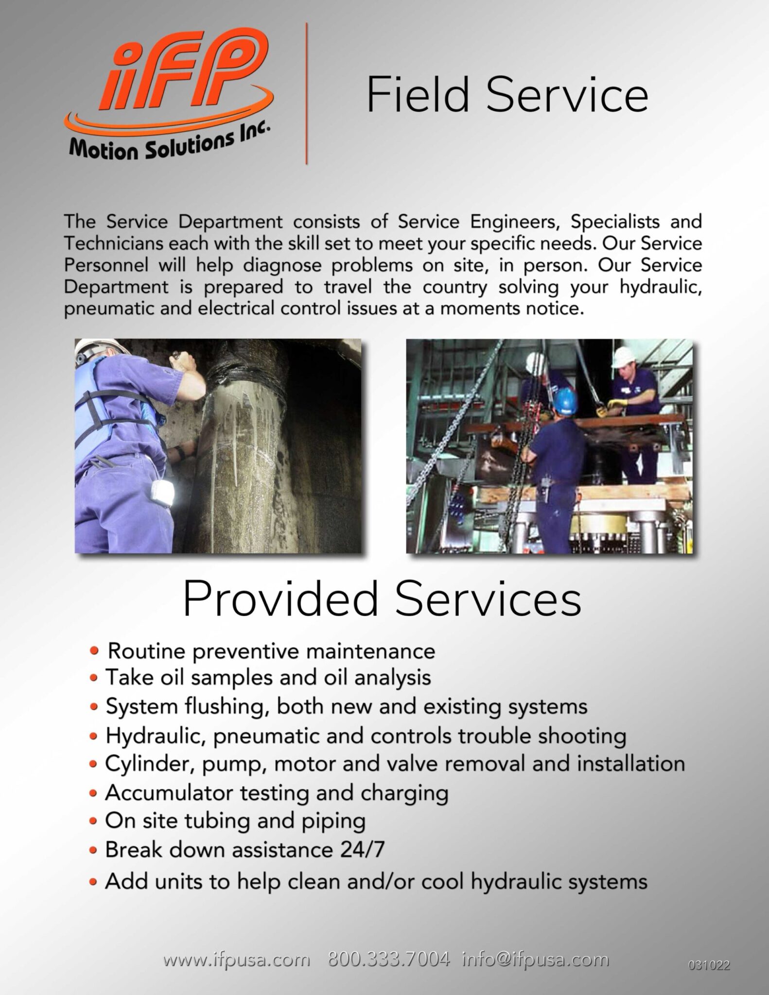 IFP Brochures - IFP Motion Solutions Inc.